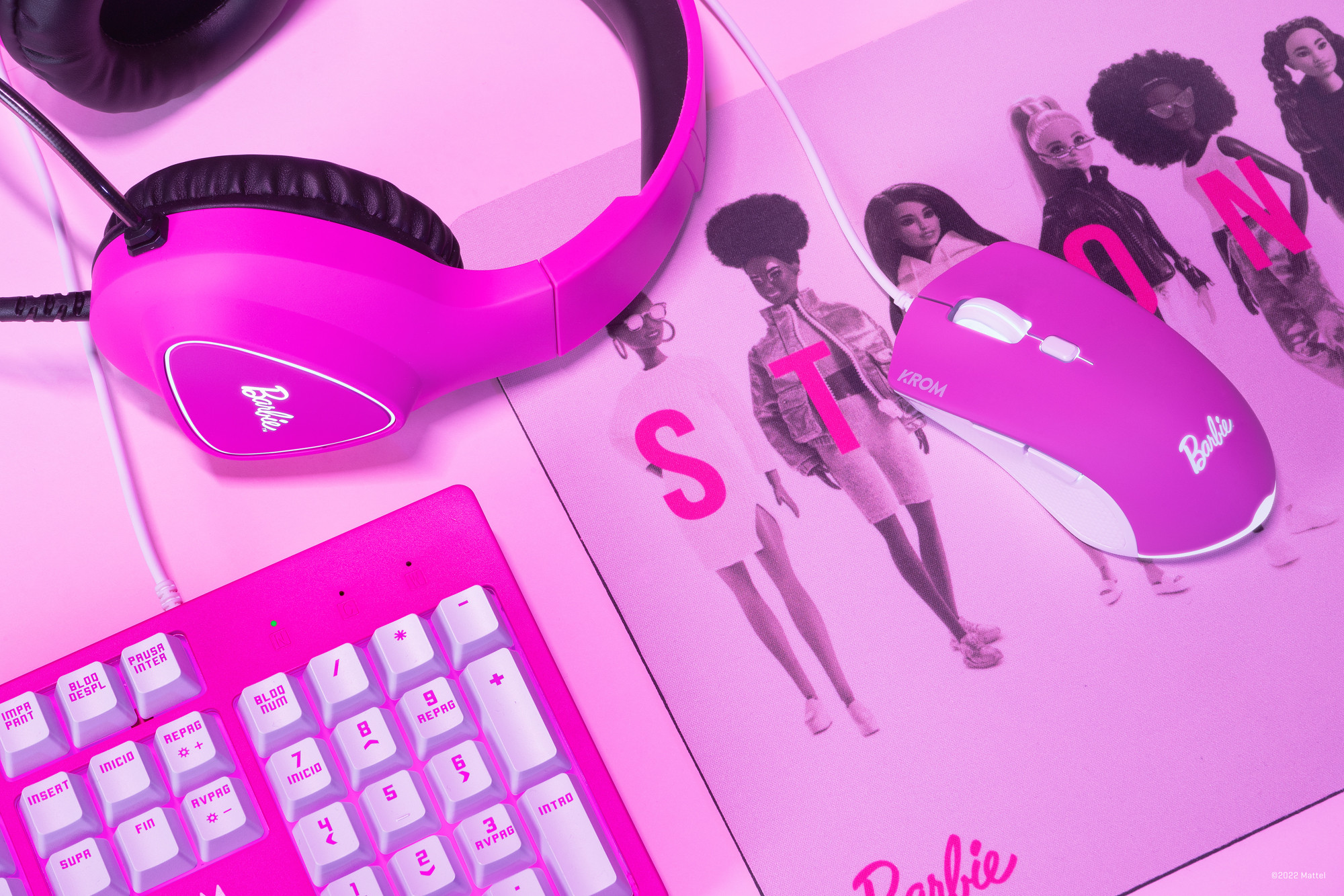Krom KANDY - 3 in 1 Gaming Combo x Barbie™ - Versus Gamers
