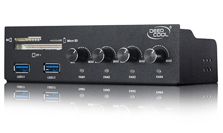 Panel DEEPCOOL Control Multifuncion Vent/Usb/lect Rock Master V3.0 ...