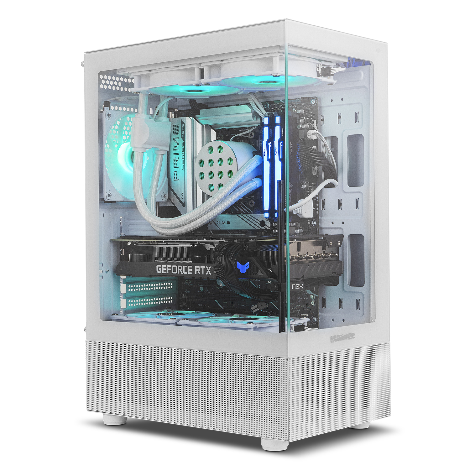 NOX HUMMER VISION | COMPACT MID TOWER White - Versus Gamers